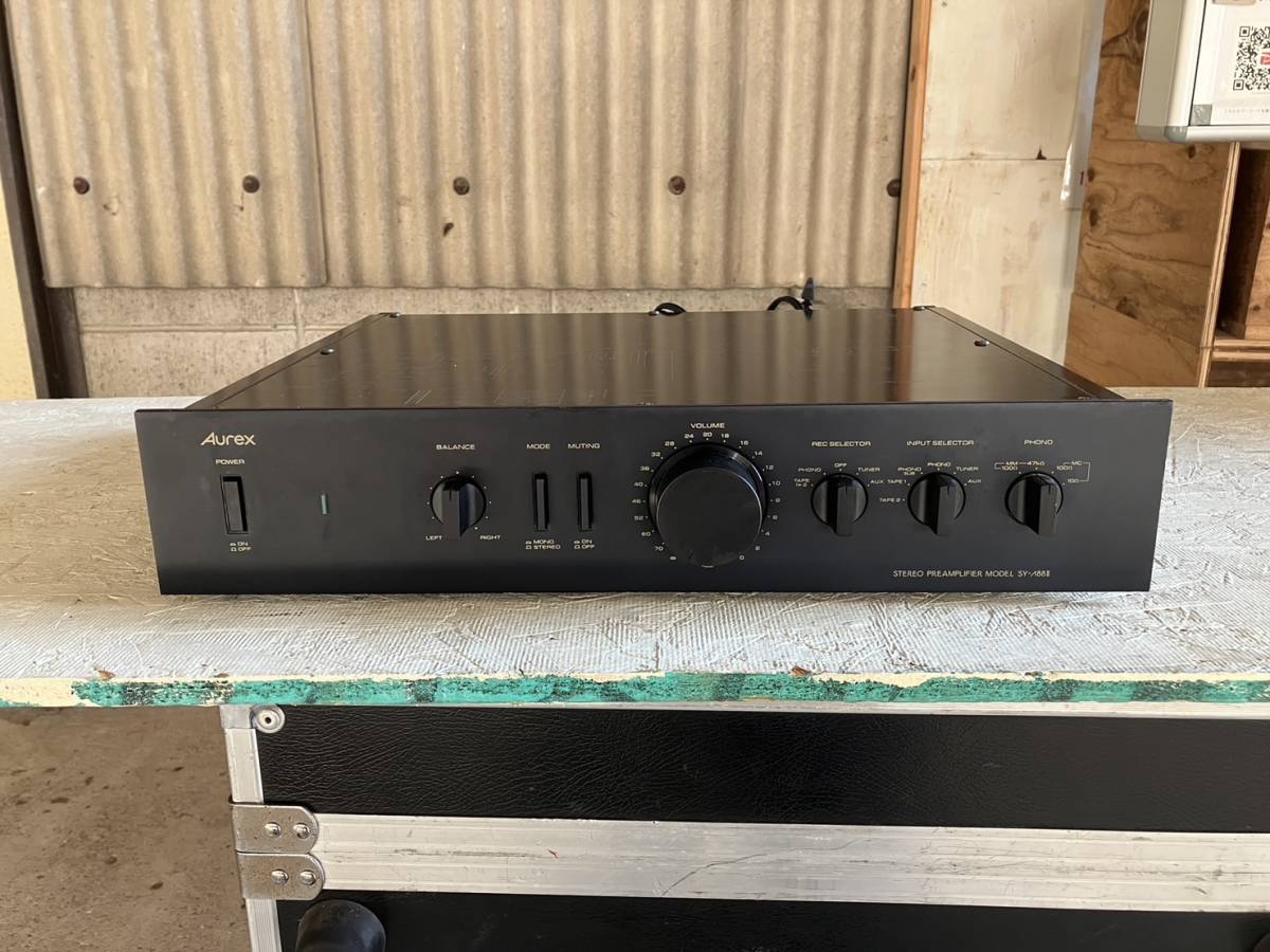 【傷や汚れあり】【現状品】 Aurex オーレックス SY-A88II プリアンプ 日本製 T OSHIBA STEREO ...