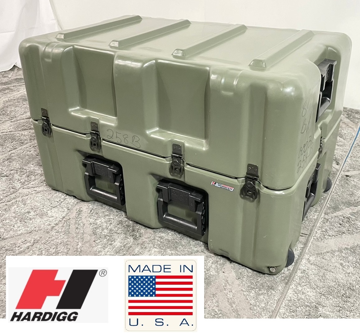 【傷や汚れあり】アメリカ製 PELICAN Hardigg ボックス ペリカン ハーディッグ ハードケース キャスター付 工具箱 ミリタリー ...