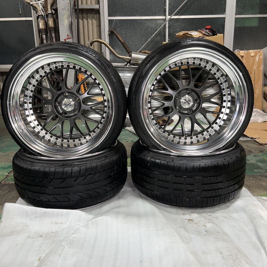 【やや傷や汚れあり】WORK MEISTER M1 3Pワーク マイスター M1 3P 19インチ PCD114.3 5H 10J B-27 ...