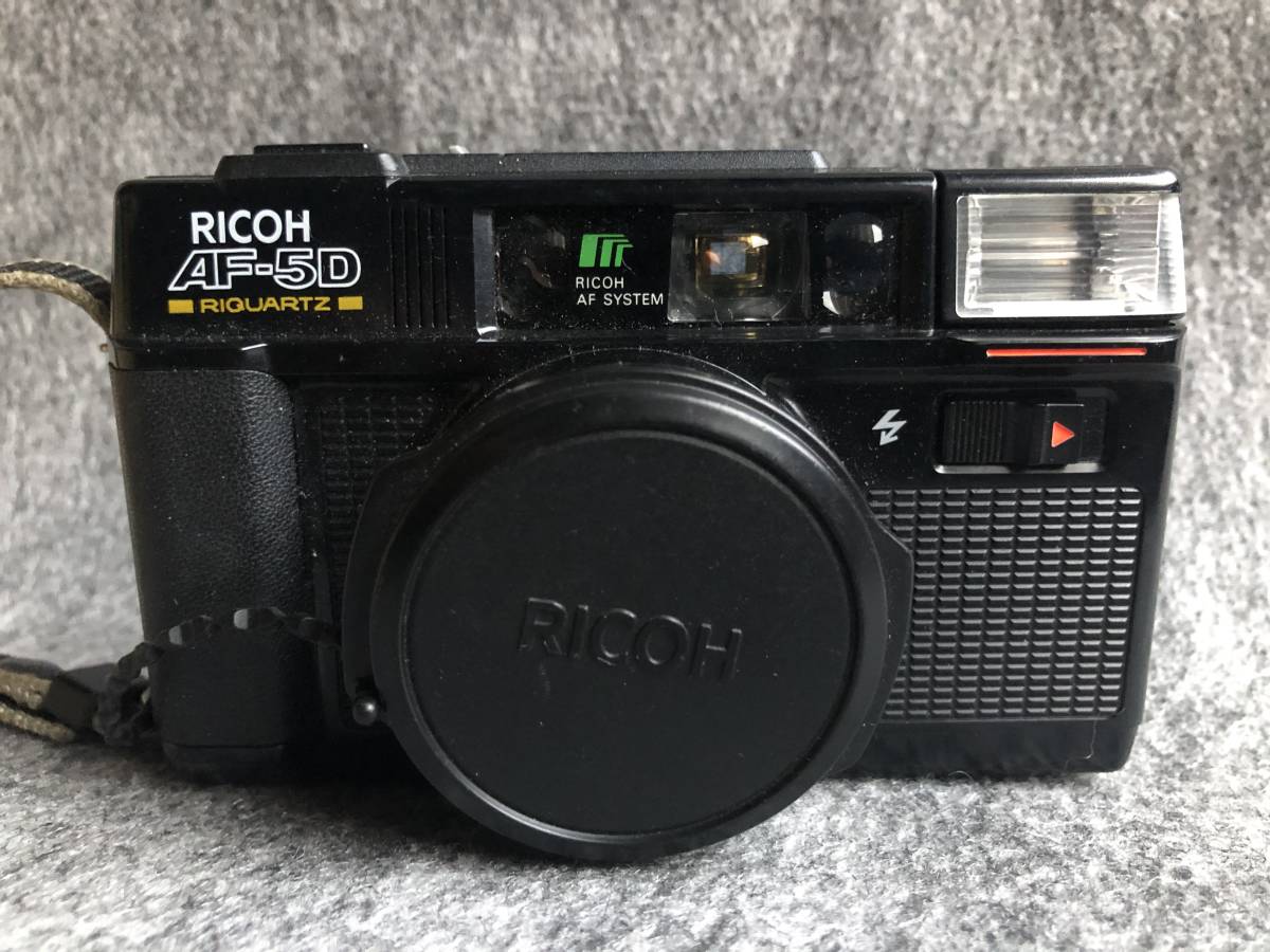 【全体的に状態が悪い】I296 フィルムカメラ RICOH AF-2D RIQUARTZ COLOR RIKENON 1:2.8 38mm ...