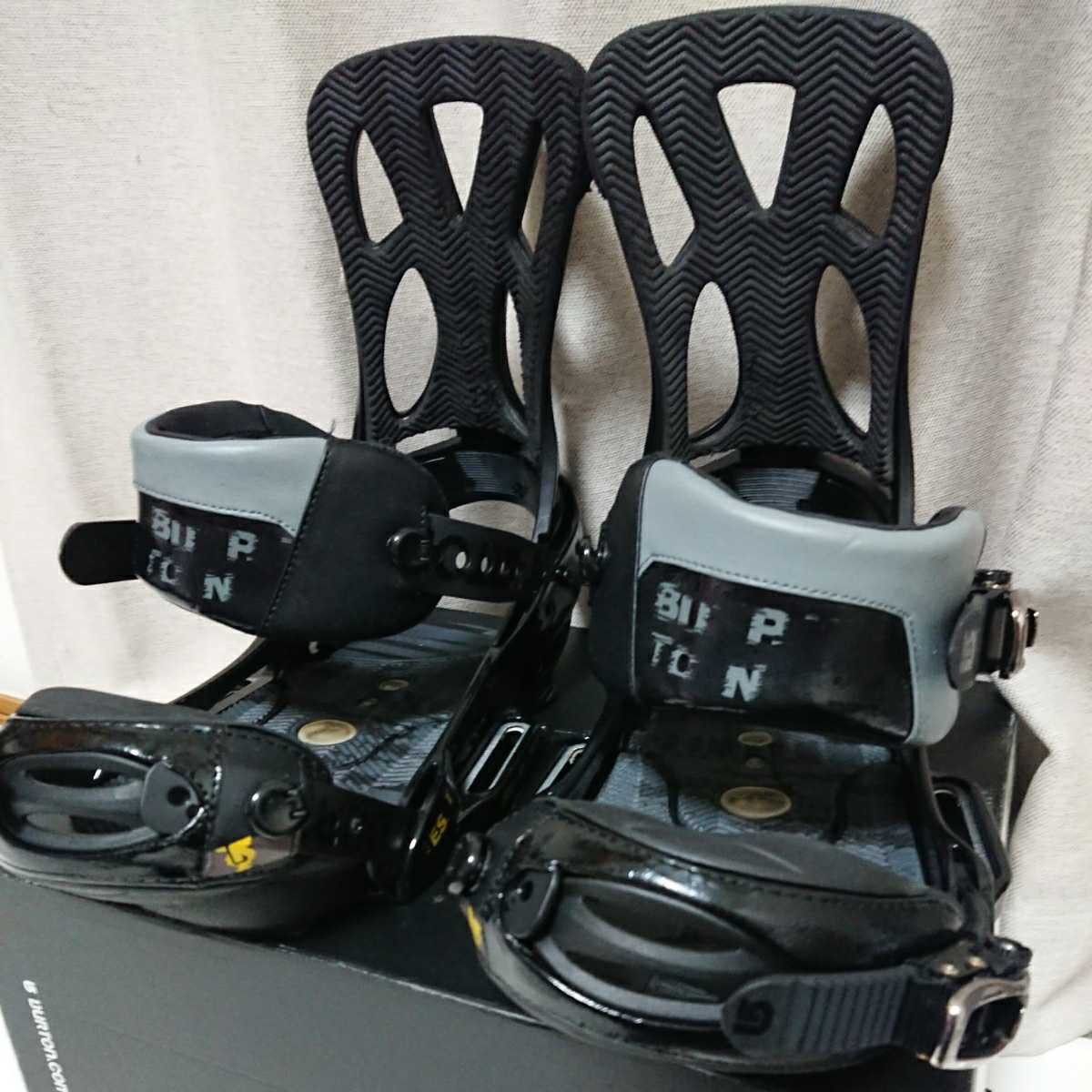 【やや傷や汚れあり】BURTON Mission Mサイズ EST バインディング黒 ビンディング バートン ミッション カスタム フリース ...