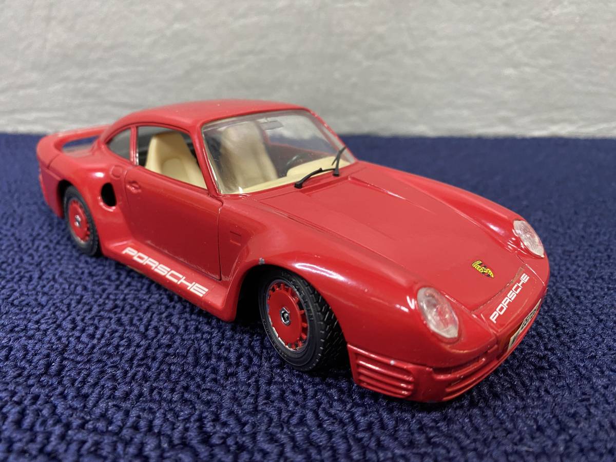 【傷や汚れあり】 burago 1/24 PORSCHE 959 中古現状ジャンクにて ポルシェ 959 旧車の落札情報詳細 - Yahoo!オークション落札価格検索 オークフリー