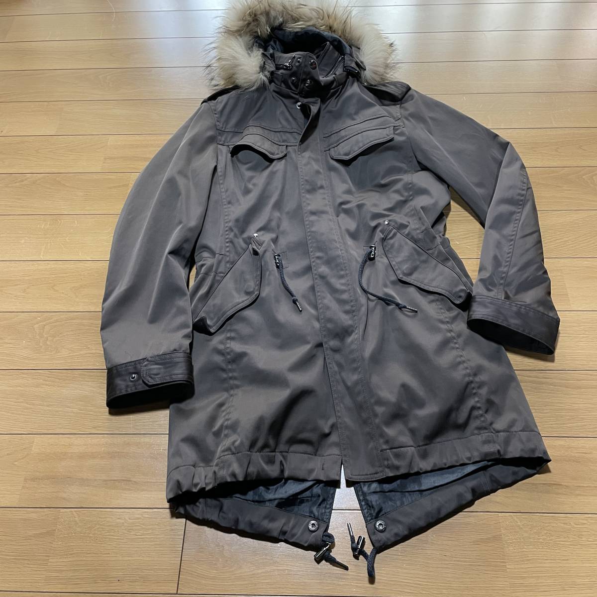 【目立った傷や汚れなし】M-15 ジュンメン/JUN MEN サイズM！ ジップ ポリエステル（ライナー付き）モッズコート の落札情報詳細 ...