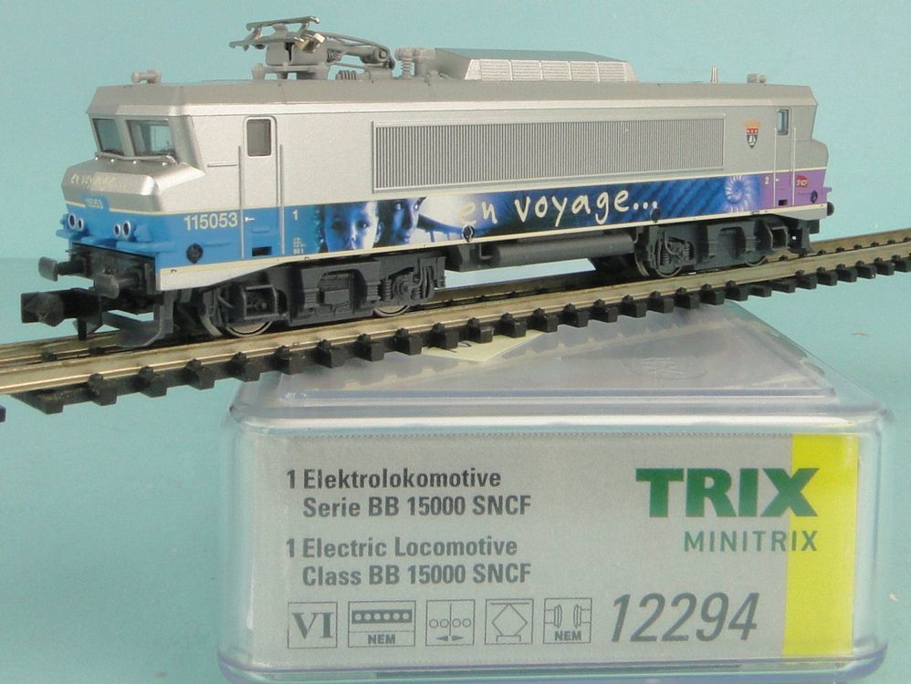 【未使用】[4両セット] 新品 MINITRIX 12294 SNCF BB15000 en voyage 電気機関車 新品 PIKO ...