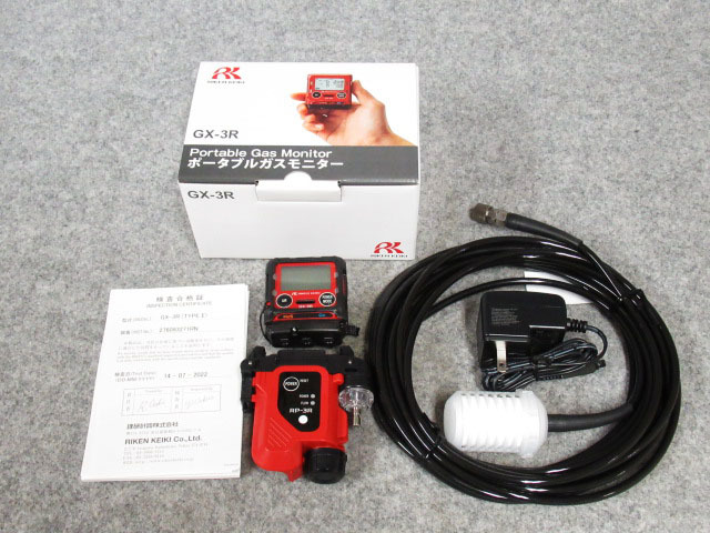 【目立った傷や汚れなし】使用1回のみ 理研計器 RIKEN ガスモニター GX-3R ポータブルガスモニター ポンプユニット RP-3R 浮子式ガス採集器 GSN-8 管理5Y0218Fの落札 ...