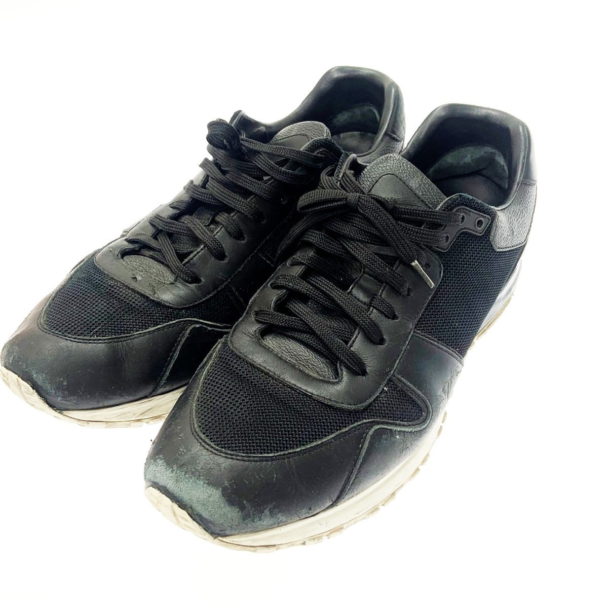 【全体的に状態が悪い】【1円スタート】【箱付き】LOUIS VUITTON ルイ・ヴィトン ランアウェイライン モノグラム エクリプス ...