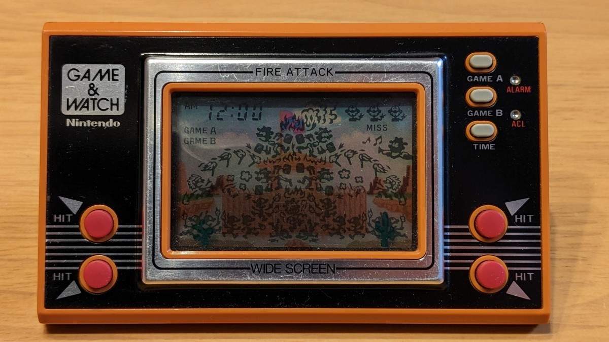 【目立った傷や汚れなし】ゲームウォッチ ファイア アタック 任天堂 レトロゲーム GAME＆WATCH FIRE ATTACK ...