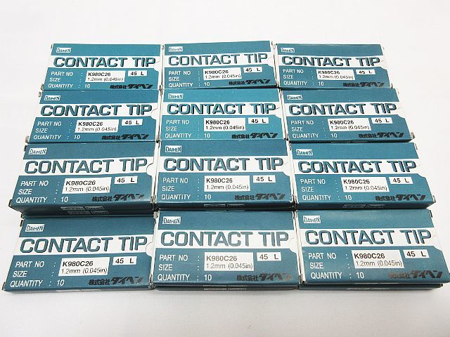 【未使用】未使用保管品 DAIHEN ダイヘン CONTACT TIP コンタクトチップ K980C26 1.2mm(0.045in) 45L ...