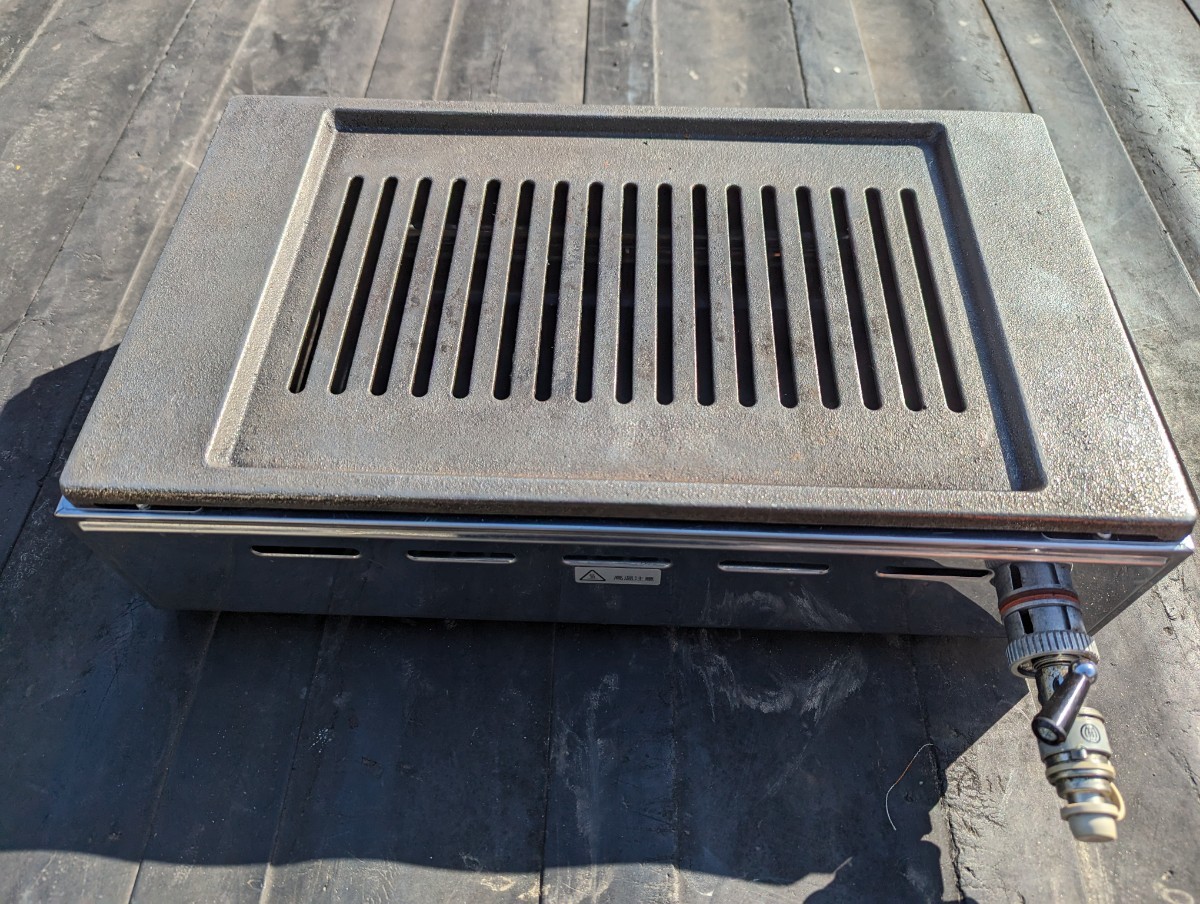 【やや傷や汚れあり】LPガス用 ロースター 業務用 焼き肉 コンロ ヤマキン Y-18T テーブルコンロ 焼肉ロースター ハイロースター 平型 山岡金属工業 山岡金属の落札情報詳細 ...