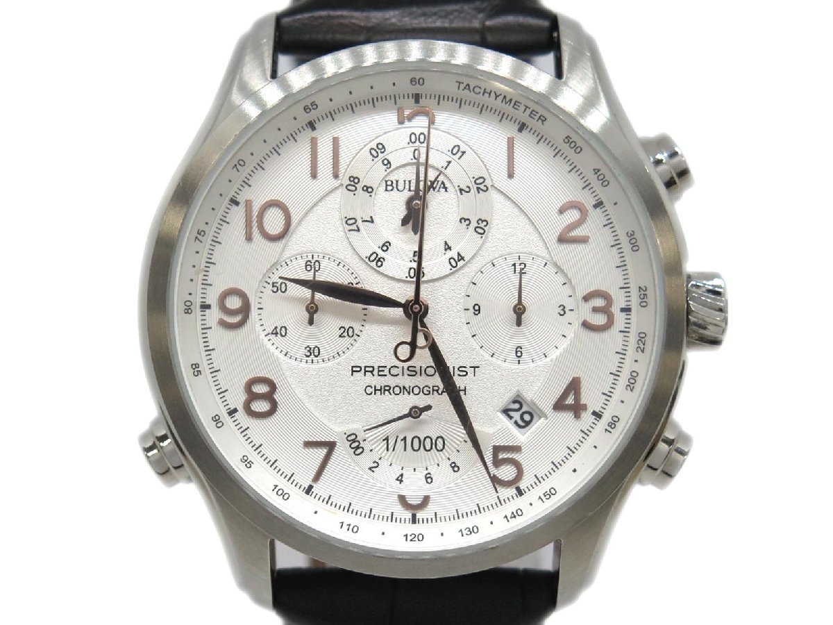 【やや傷や汚れあり】1円〓03楽市〓 BULOVA ブローバ プレシジョニスト メンズ QZ クオーツ 腕時計 96B182【時計】【中古】の ...