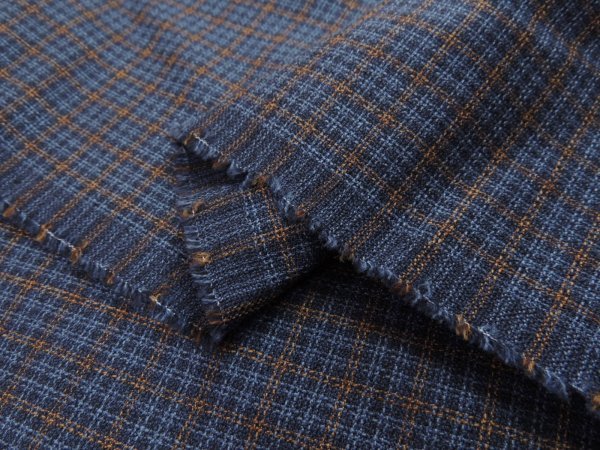 【未使用】uk105★ウール100％高級紳士スーツ生地★テッシルストローナ★イタリア製★刺繍チェック★長さ2.2mの落札情報詳細 - ヤフオク落札価格検索 オークフリー