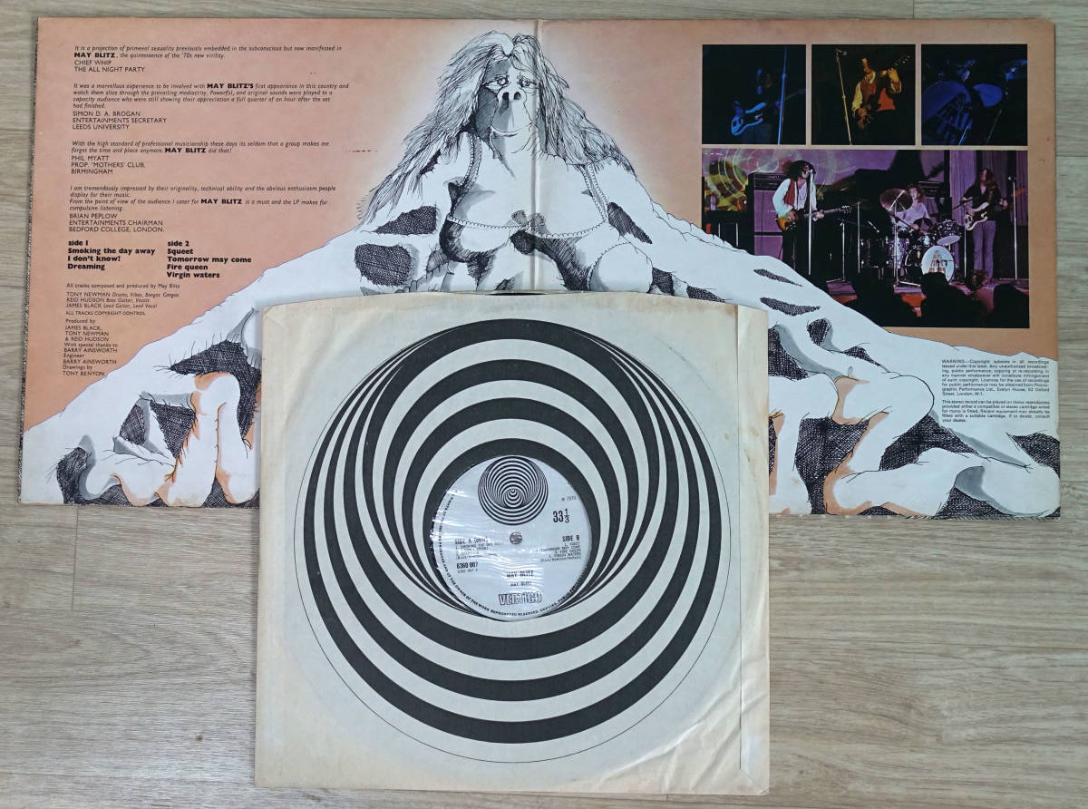 【やや傷や汚れあり】UK Original 初回 VERTIGO 6360007 MAY BLITZ Self Title Album MAT ...