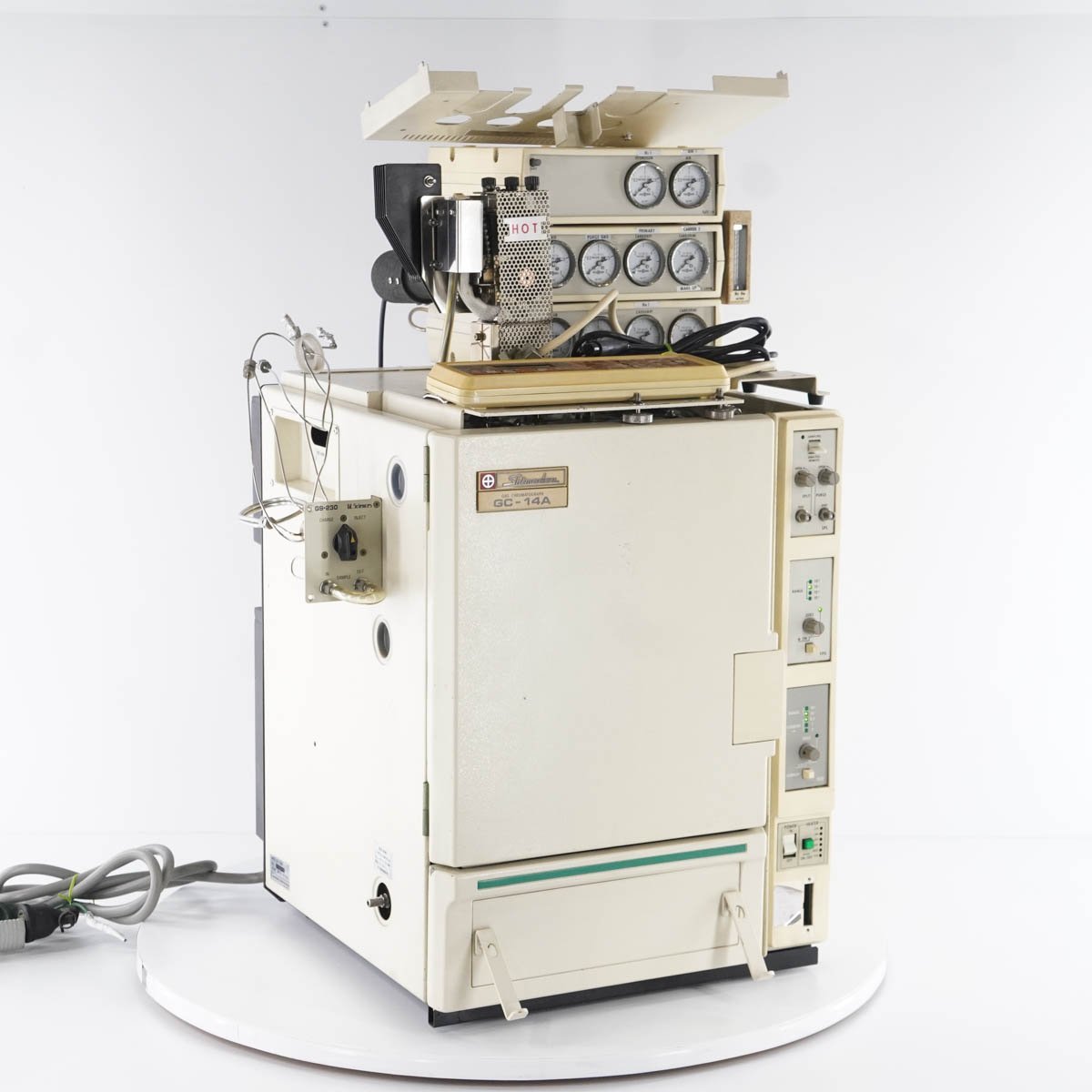 【傷や汚れあり】[DW]8日保証 SHIMADZU GC-14A GAS CHROMATOGRAPH ガスクロマトグラフ GS-230 ...