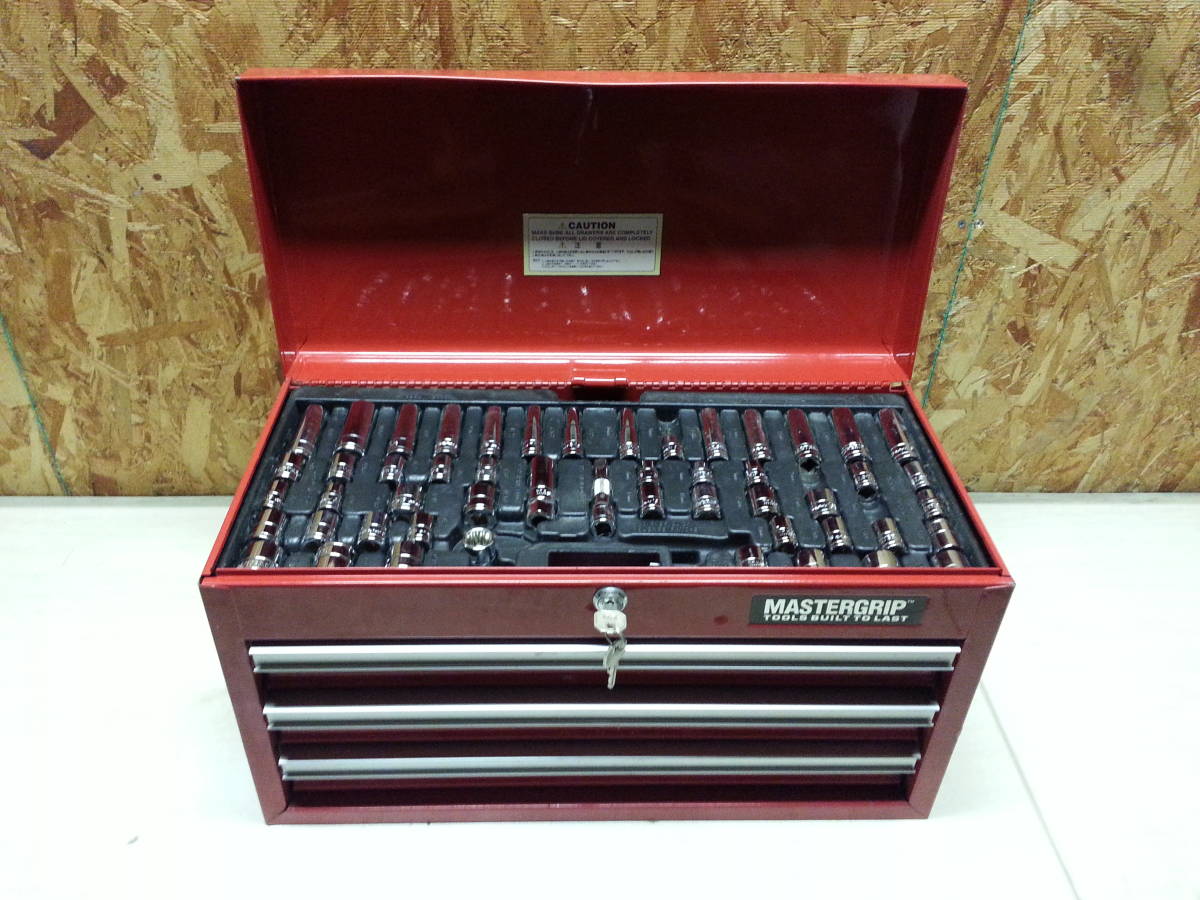 【傷や汚れあり】MASTERGRIP 工具セット 3段ツールボックス 札幌の落札情報詳細 - ヤフオク落札価格検索 オークフリー