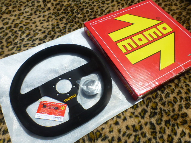 【やや傷や汚れあり】【即落！】モモ 正規品 D型 Dシェイプ スエード M-66 32パイ ステアリング コペン S660 ホンダ ビート バックスキン MOD.88 S2000 MOMOの ...