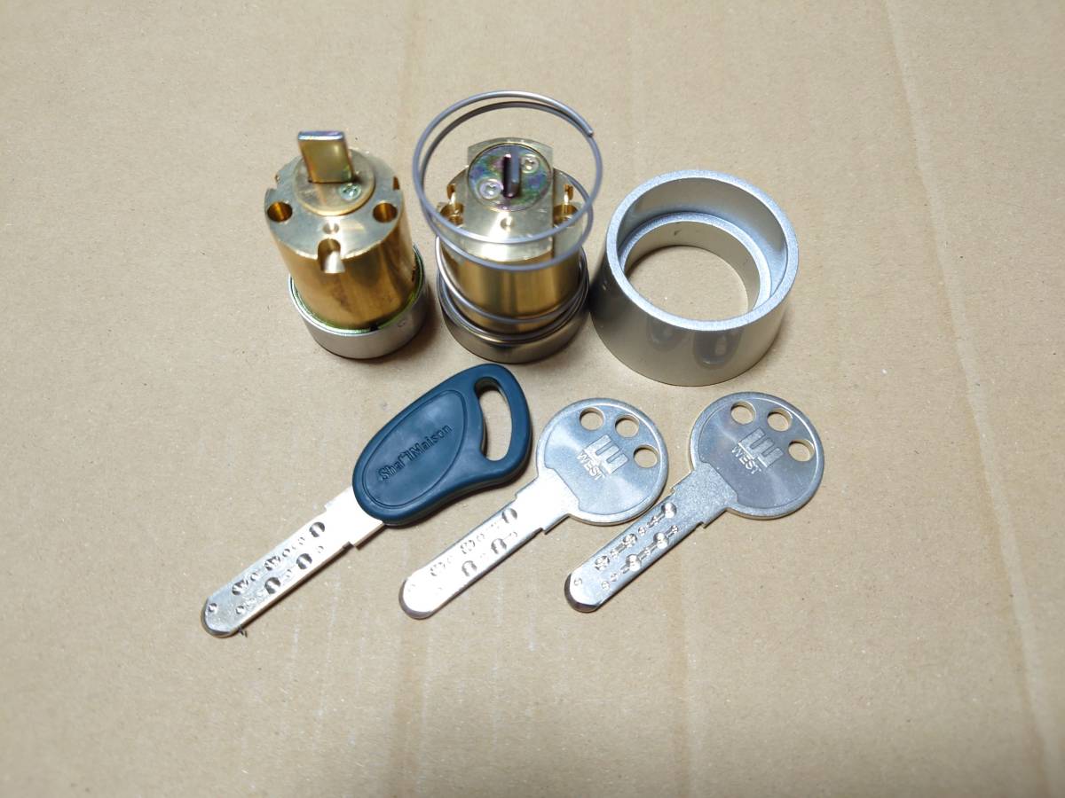 【未使用】【新品】積水ハウス セキスイハイム アパート シャーメゾン Shamaison シリンダー WEST916 賃貸 鍵3本の落札情報詳細 - Yahoo!オークション落札価格検索 オークフリー