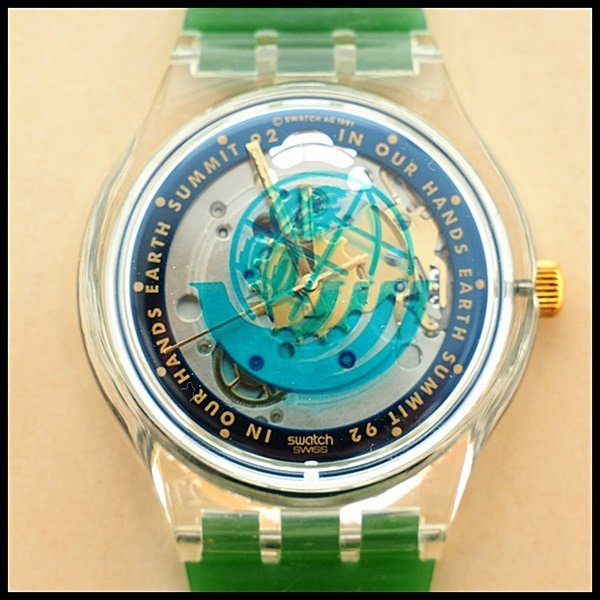 【全体的に状態が悪い】 中古 Swatch スウォッチ Automatic オートマチック IN OUR HANDS EARTH SUMMIT '92 記念モデル ※稼働品の落札情報詳細 ...