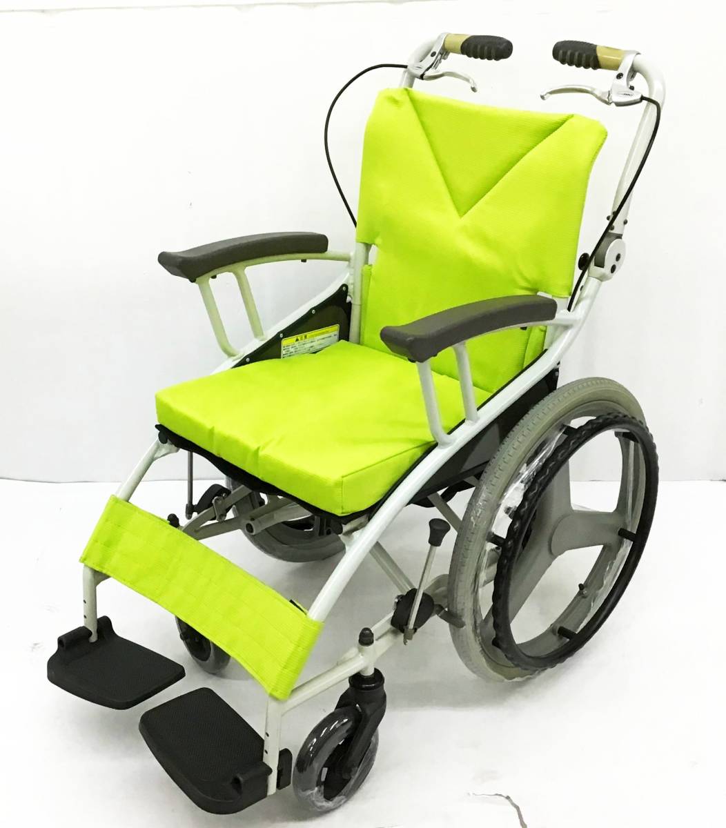 【傷や汚れあり】カワムラサイクル 車椅子 あい&ゆうき 18インチ AY18-38 若葉色 75kgまで 折り畳み 介助 介護 福祉 用品 用具の落札情報詳細 - ヤフオク落札価格検索 オークフリー