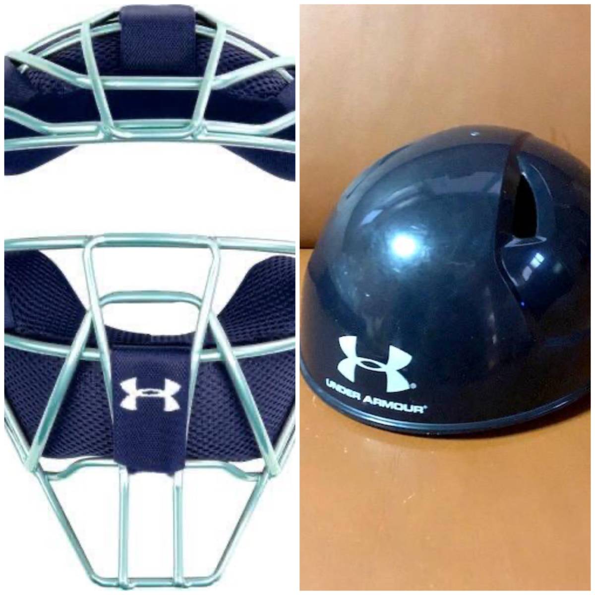 【未使用】アメリカ国内発売最高級モデル☆USA アンダーアーマー☆キャッチャーマスク＋ヘルメット☆紺☆新品☆★の落札情報詳細 - ヤフオク落札 ...