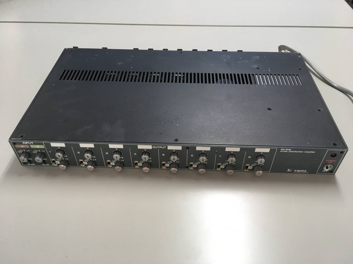 【やや傷や汚れあり】★SIGMA シグマ SS-502 Audio Distribution Amplifier 音声分配器 音声分配アンプ★ ...