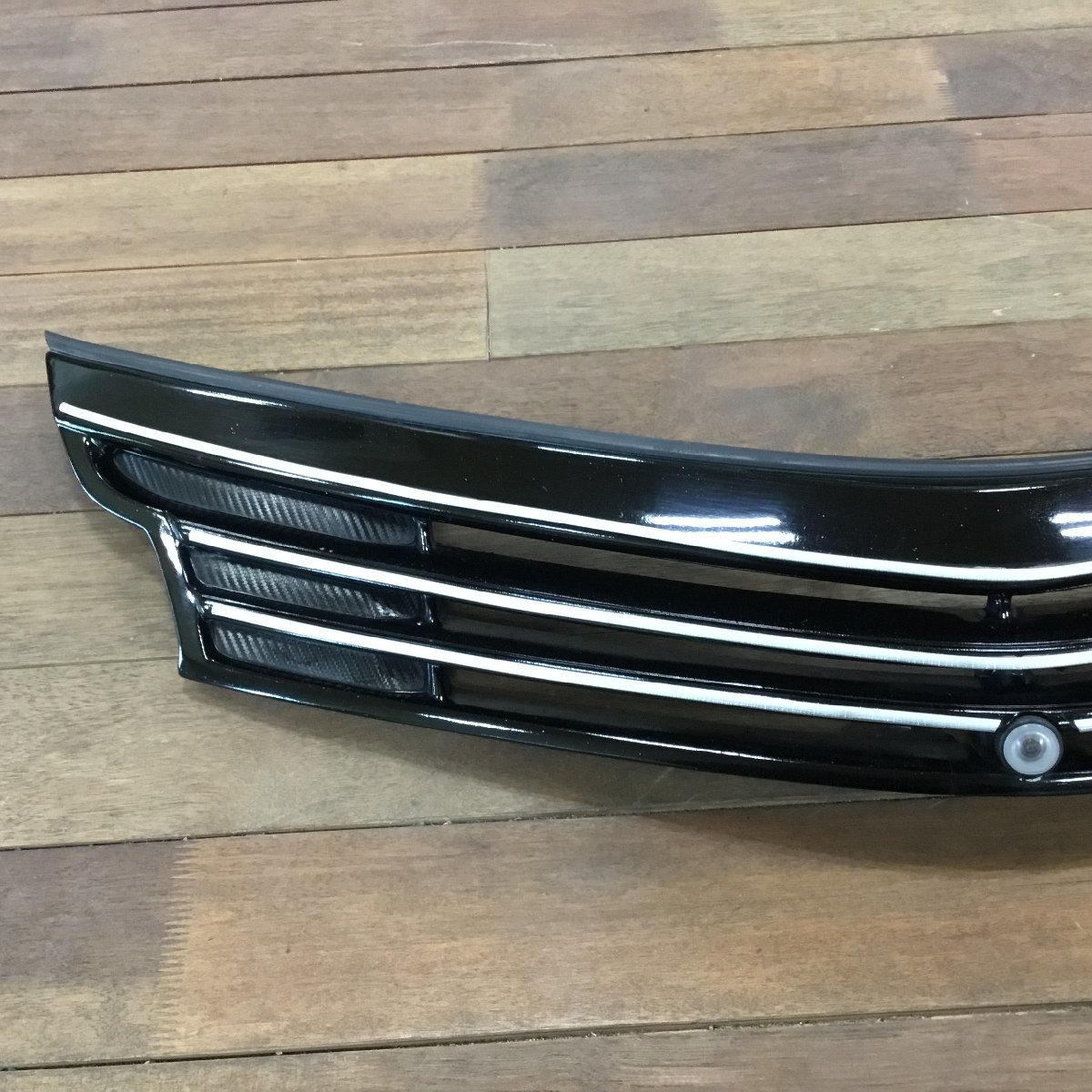 【傷や汚れあり】1円スタート！ トヨタ 50 エスティマ 後期 3型 社外 FRP製 フロント グリル カメラ付き カラー：202 ...