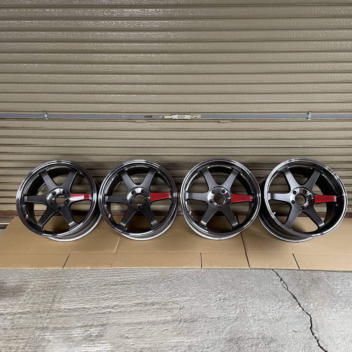 【傷や汚れあり】1円スタート 希少サイズ RAYS Volk Racing TE37 17インチ 114.3 9.5J+12 2本 レイズ ボルクレーシング GTR FD3Sの落札情報詳細 ...