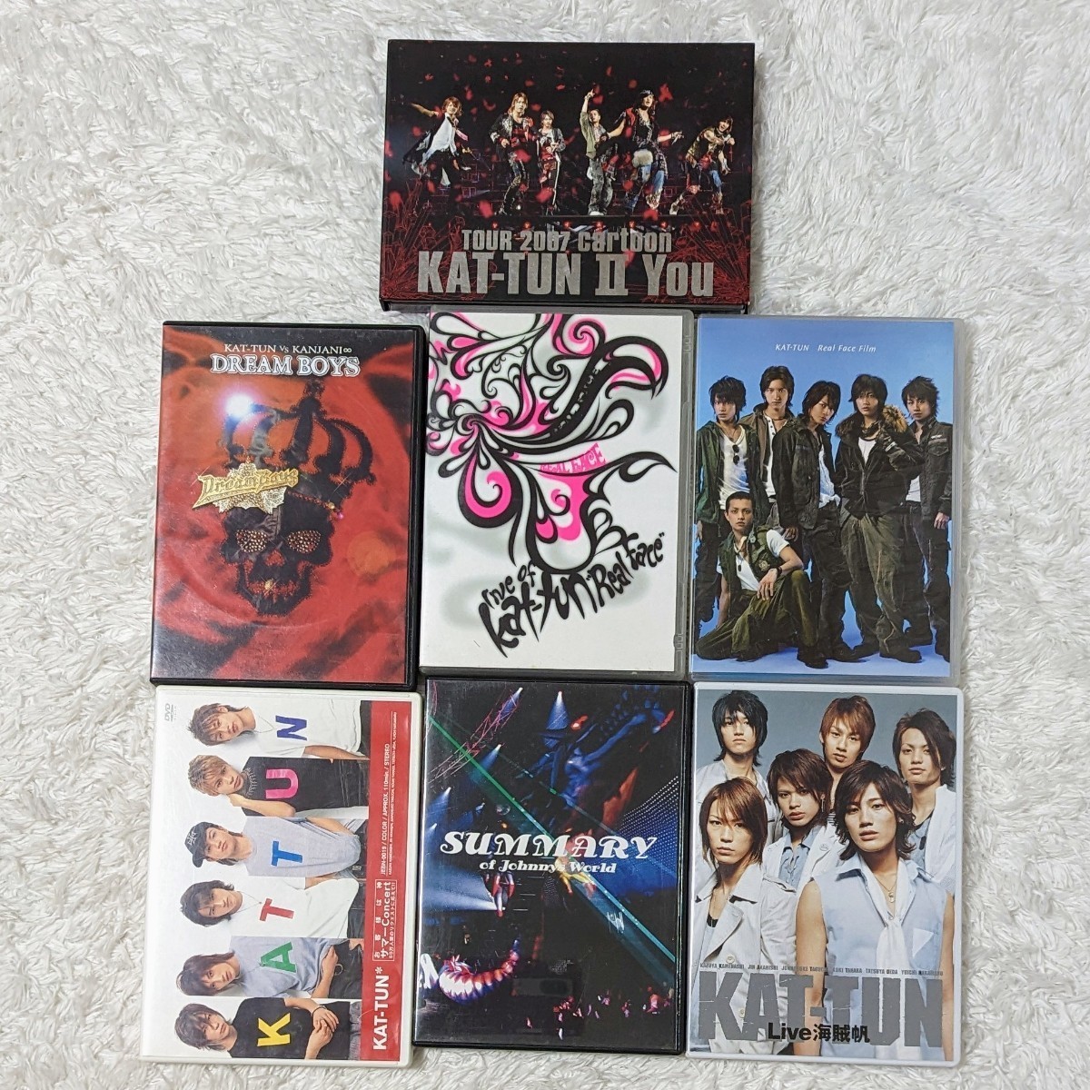 【やや傷や汚れあり】KAT-TUN DVD 6枚セット LIVE PV Live海賊帆 RealFaceFilm DREAMBOYS お客様は神 SUMMARY of Johnnys ...