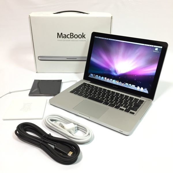 【目立った傷や汚れなし】★元箱等付属！★Apple MacBook 13-inch Aluminum Late 2008 Intel 2GHz ...