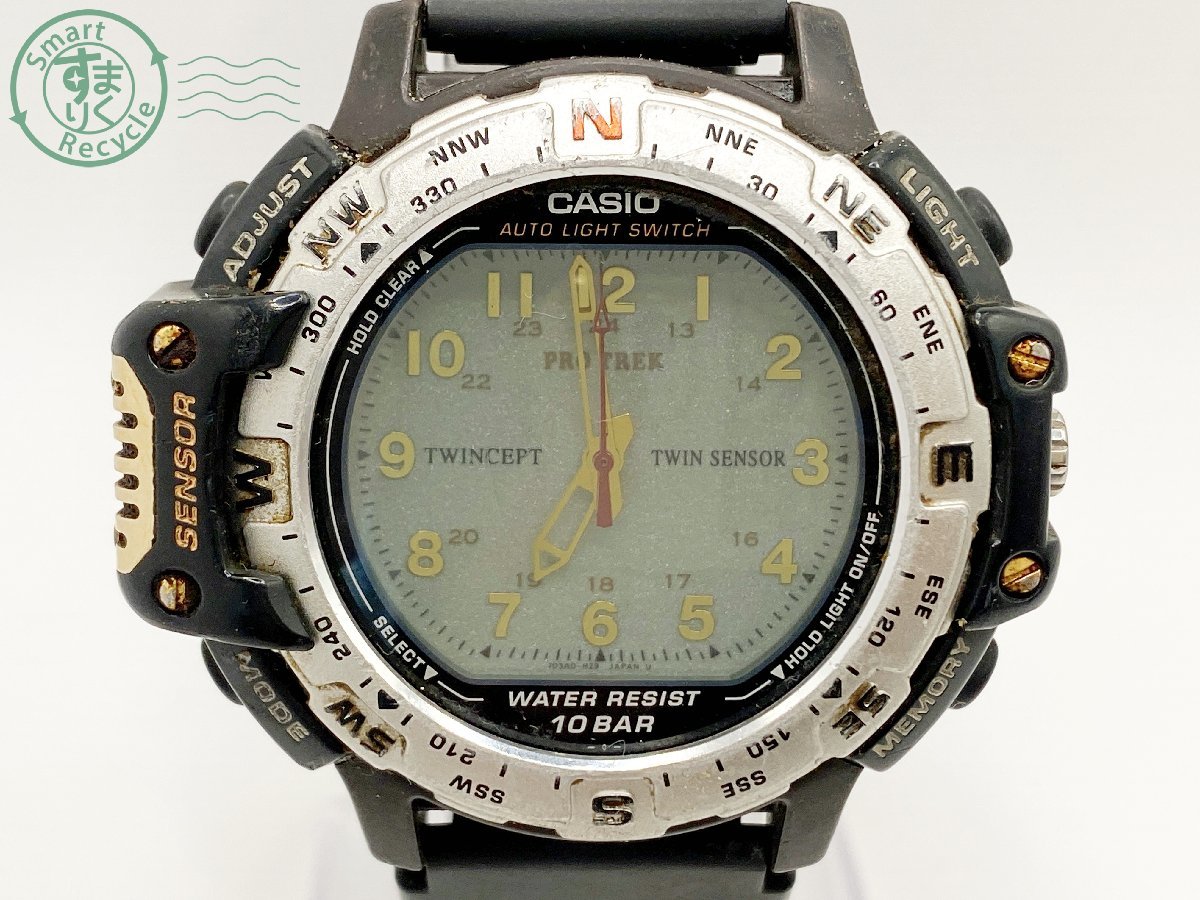 【中古】希少 カシオ データバンク ツインセプト 美人秘書 デジタル アナデジ メンズ 腕時計 クォーツ 取扱説明書付 ABX-57 ...