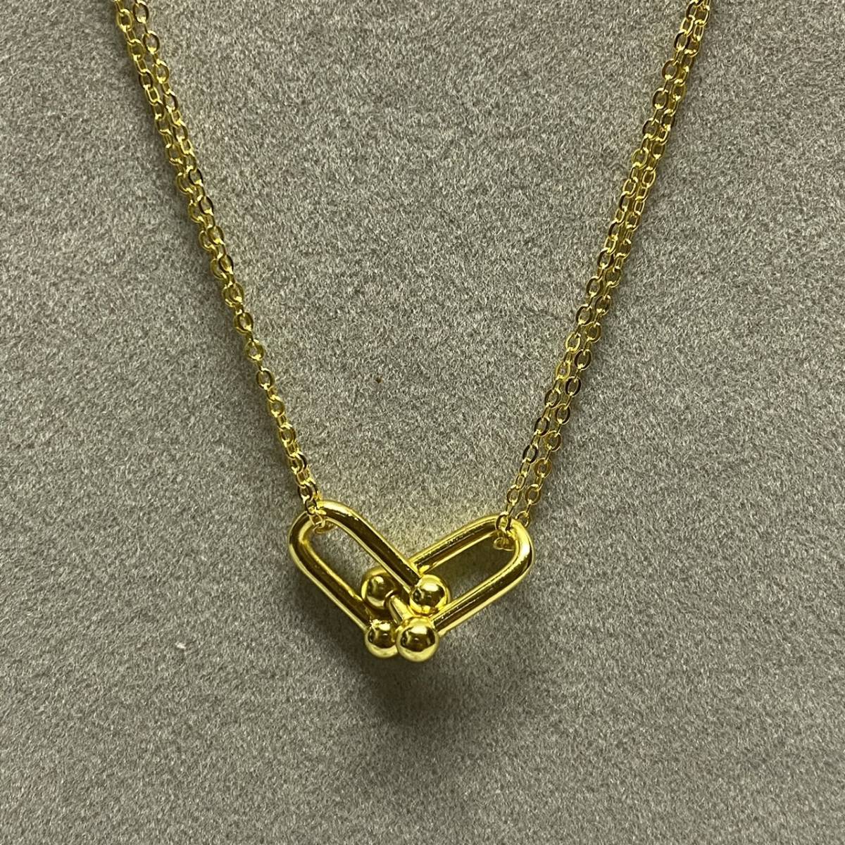 【未使用】送料一律 18KGP ダブルチェーン ゴールドネックレス gold Plated necklace 46の落札情報詳細 - Yahoo!オークション落札価格検索 オークフリー
