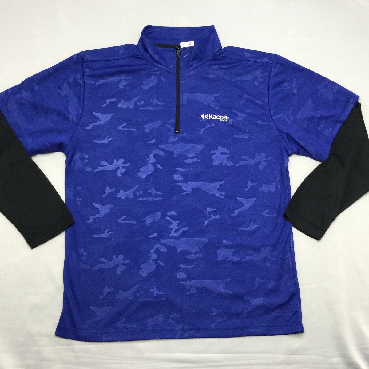 【未使用】【送料無料】【新品】Kaepa メンズハーフジップ長袖シャツ（吸水速乾加工 UVカット） L ダークブルー★581101の落札情報詳細 - ヤフオク落札価格検索 オークフリー