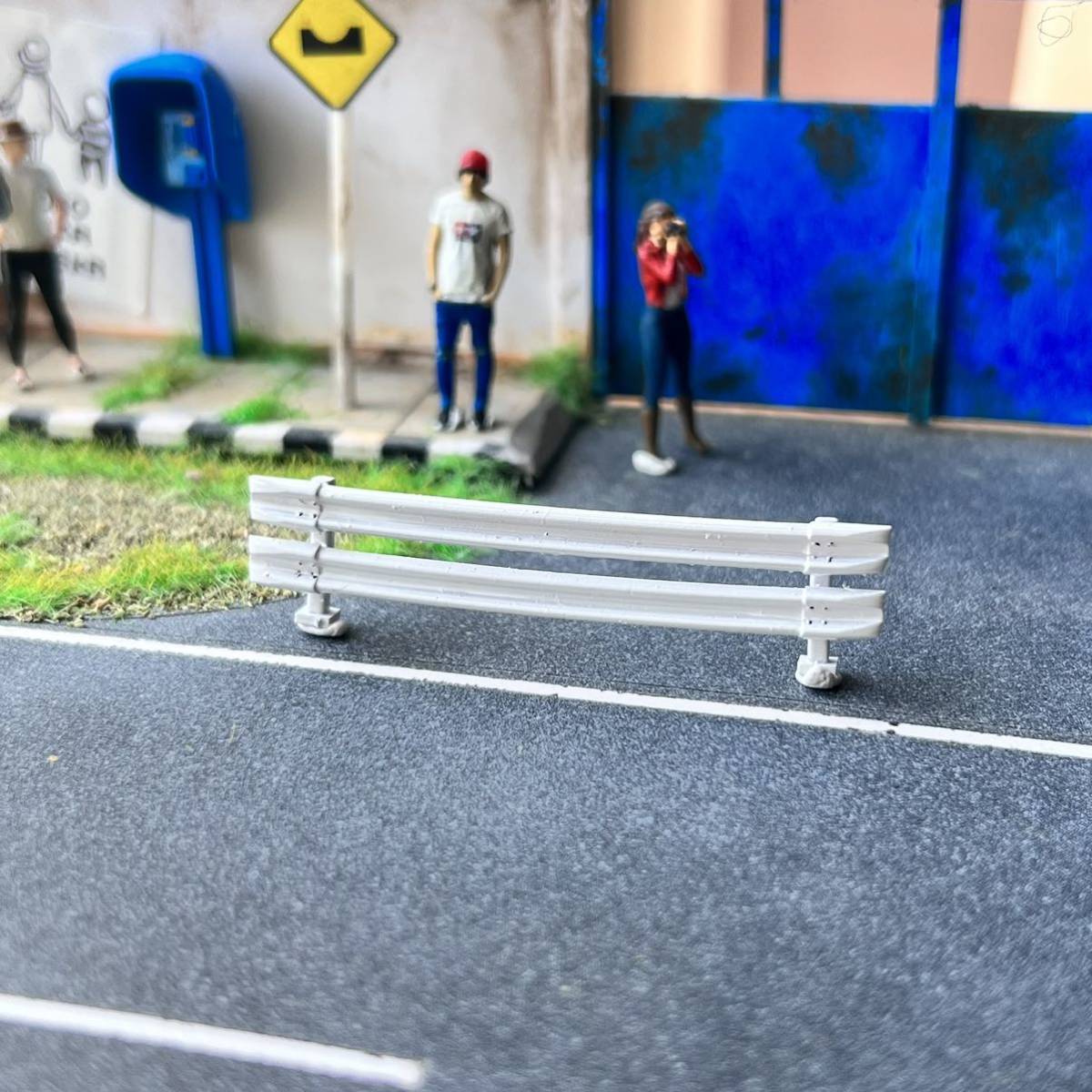 【未使用】【MC-053】1/64 スケール ガードレール フィギュア ミニチュア ジオラマ ミニカー MINI GT LBWK トミカ ...