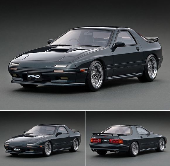 【未使用】イグニッションモデル 1/18 Mazda Savanna RX-7 Infini FC3S Green マツダ サバンナ アンフィニ グリーン BBS製純正ホイール IG1997の ...