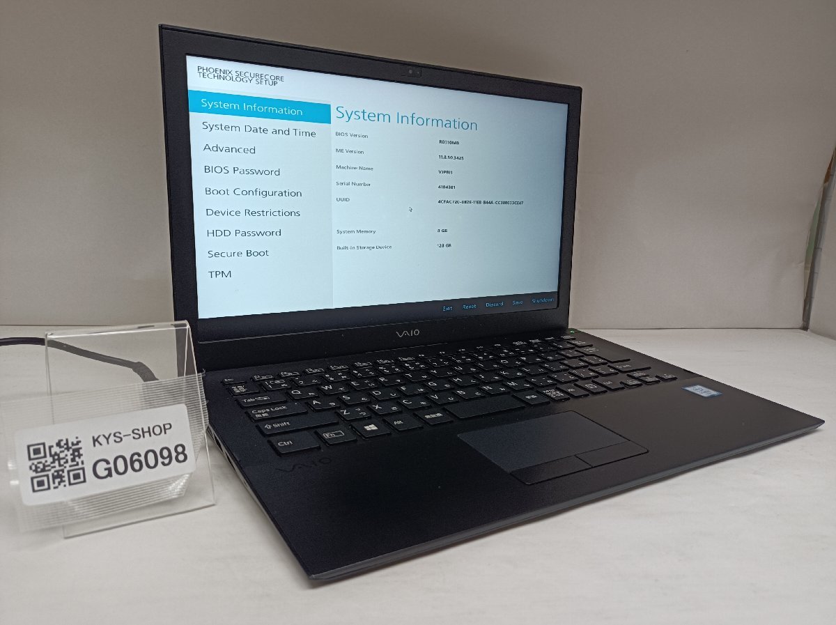 【傷や汚れあり】ジャンク/ VAIO VJPB11 Intel Core i5-6200U メモリ8.19GB SSD128.03GB 【G06098】の落札情報詳細 - ヤフオク落札価格検索 ...