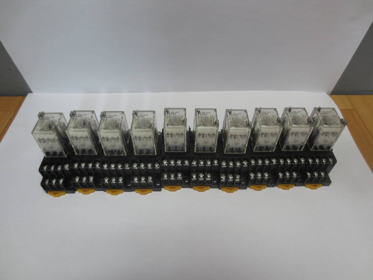 【やや傷や汚れあり】★ 10個セット ★ Omron オムロン ミニパワーリレー My4n D2 Dc24v 24vdc ★c★の落札情報詳細