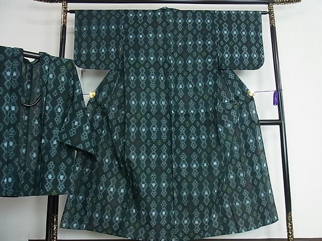 【やや傷や汚れあり】花美人 久留米絣 羽織セット 単衣 綿 吉祥文 逸品 ic5083の落札情報詳細 - ヤフオク落札価格検索 オークフリー