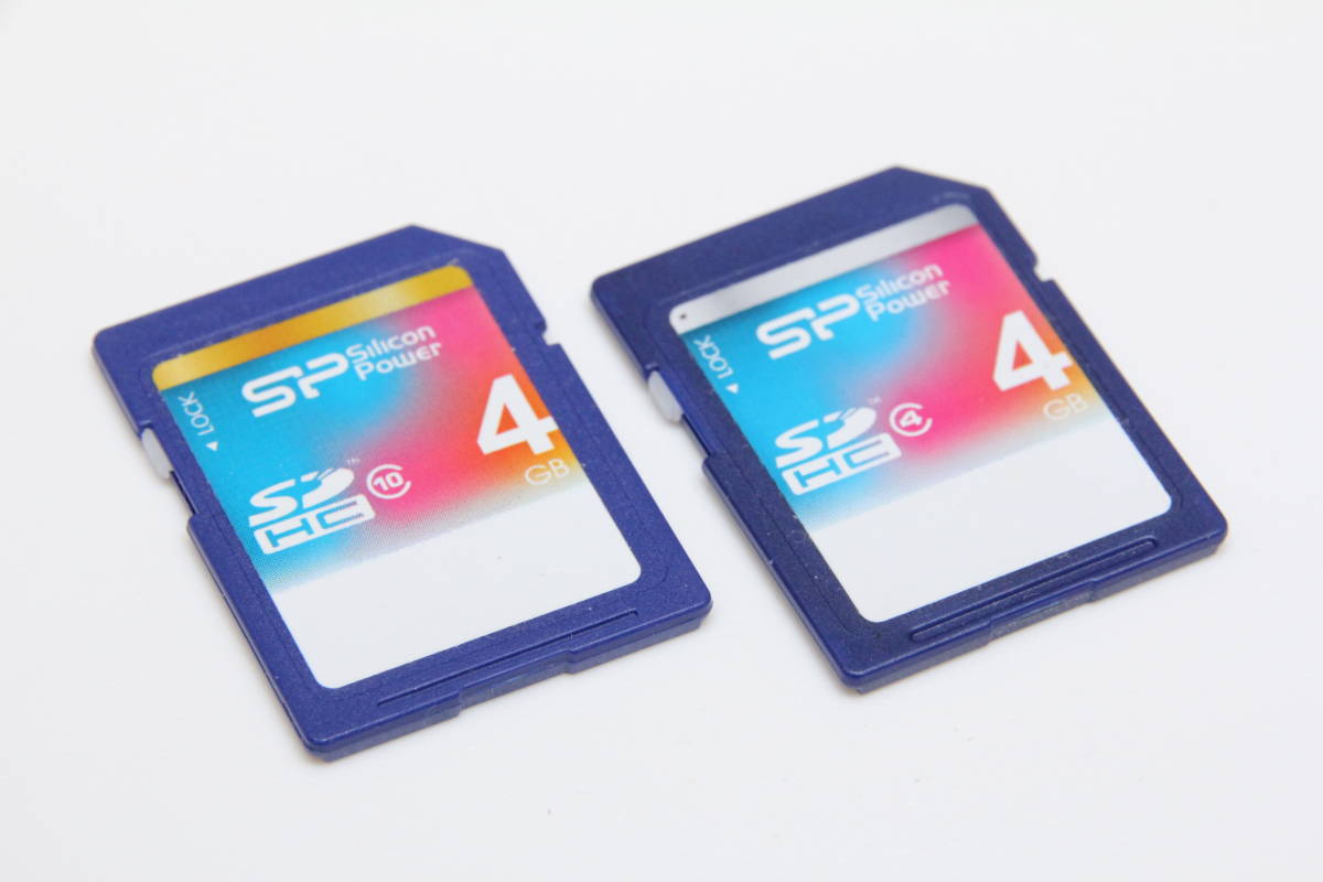 【傷や汚れあり】4GB SDHCカード SP Silicon Power 2枚セット .の落札情報詳細 - ヤフオク落札価格検索 オークフリー