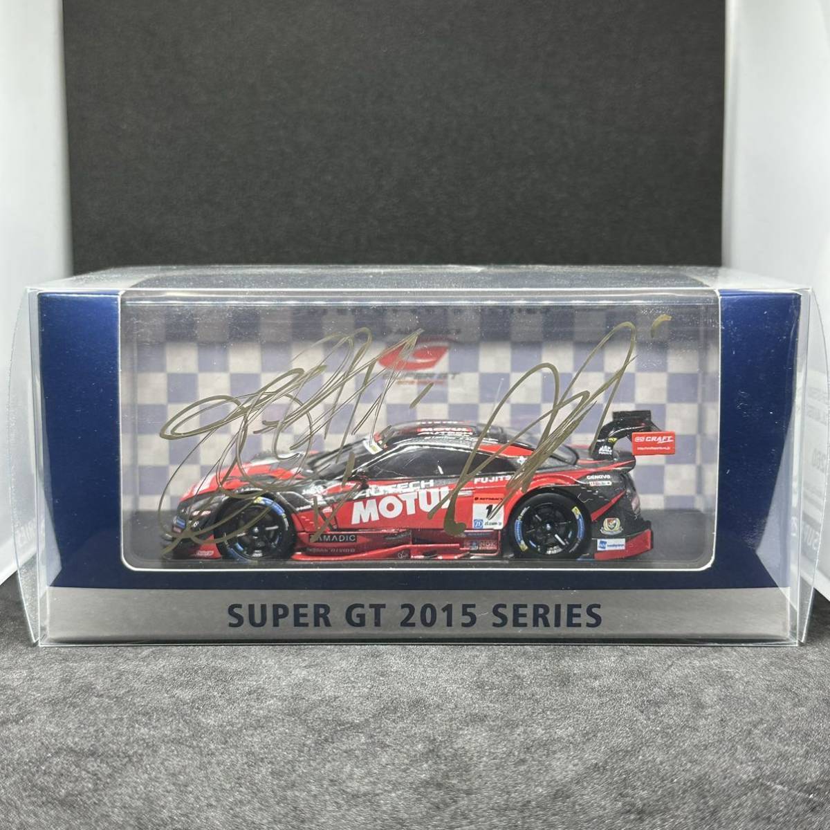 【未使用に近い】【1円スタート】EBBRO 1/43 MOTUL AUTECH GT-R SUPER GT500 2015 Rd.1 Okayama(松田次生選手、ロニー・クインタレッリ選手 ...