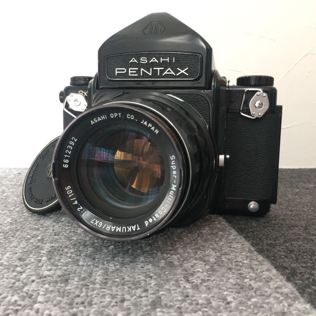 【やや傷や汚れあり】ASAHI PENTAX アサヒペンタックス 6×7 中判カメラ Super-Multi-Coated TAKUMAR/6×7 1:2.4/105の落札情報詳細 ...