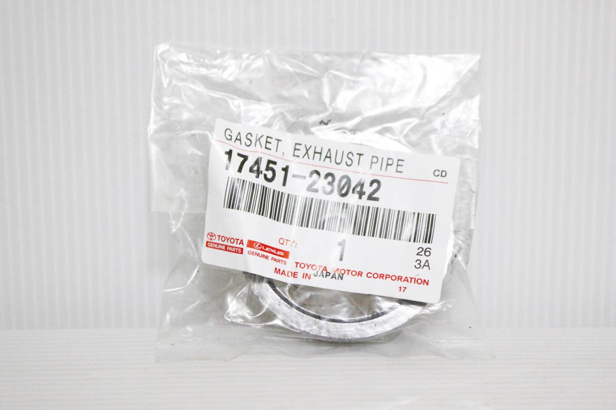 【未使用】[新品/未使用/送料185円～] トヨタ 純正 球面 エキゾースト パイプ マフラー ガスケット 17451-23042 アクア ...