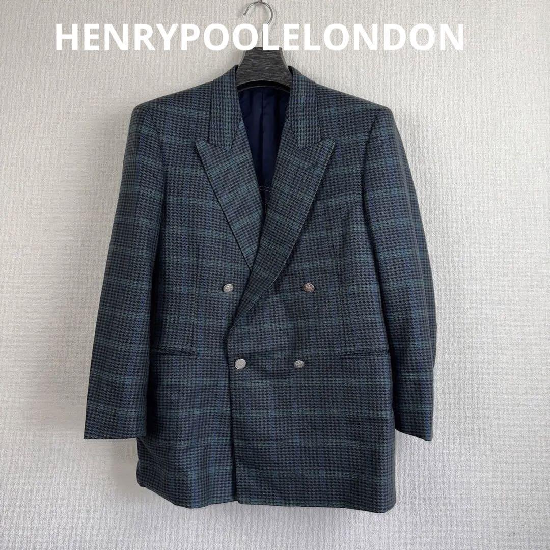【目立った傷や汚れなし】HENRY POOLE ヘンリープール ダブルチェック ブルー グリーン L相当の落札情報詳細 - Yahoo ...