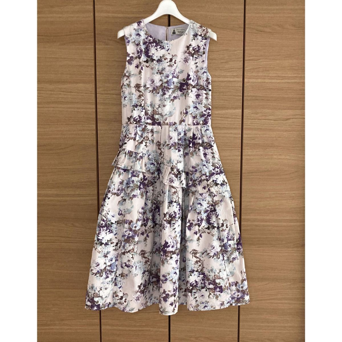 【未使用に近い】leur logette 花柄 フリル ノースリーブ ワンピース ラベンダー ルール ロジェッタ ロジェット フラワー ドレス TOCCA LAURA ASHLEYの落札情報 ...