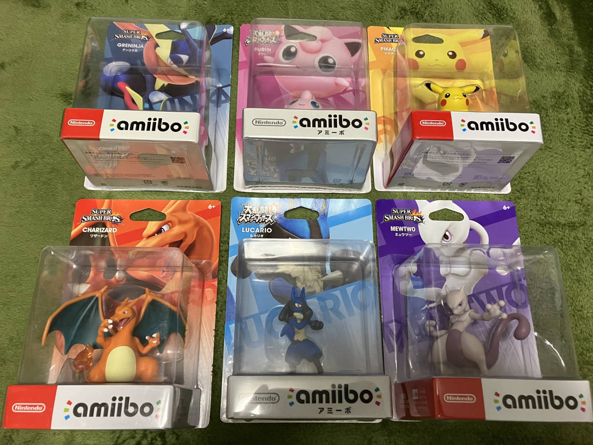 【未使用】★新品未開封★ポケモンamiibo 6体セット【ゲッコウガ/プリン/ピカチュウ/リザードン/ミュウツー/ルカリオ】大乱闘スマッシュブラザーズの落札情報詳細 - ヤフオク落札価格検索 ...