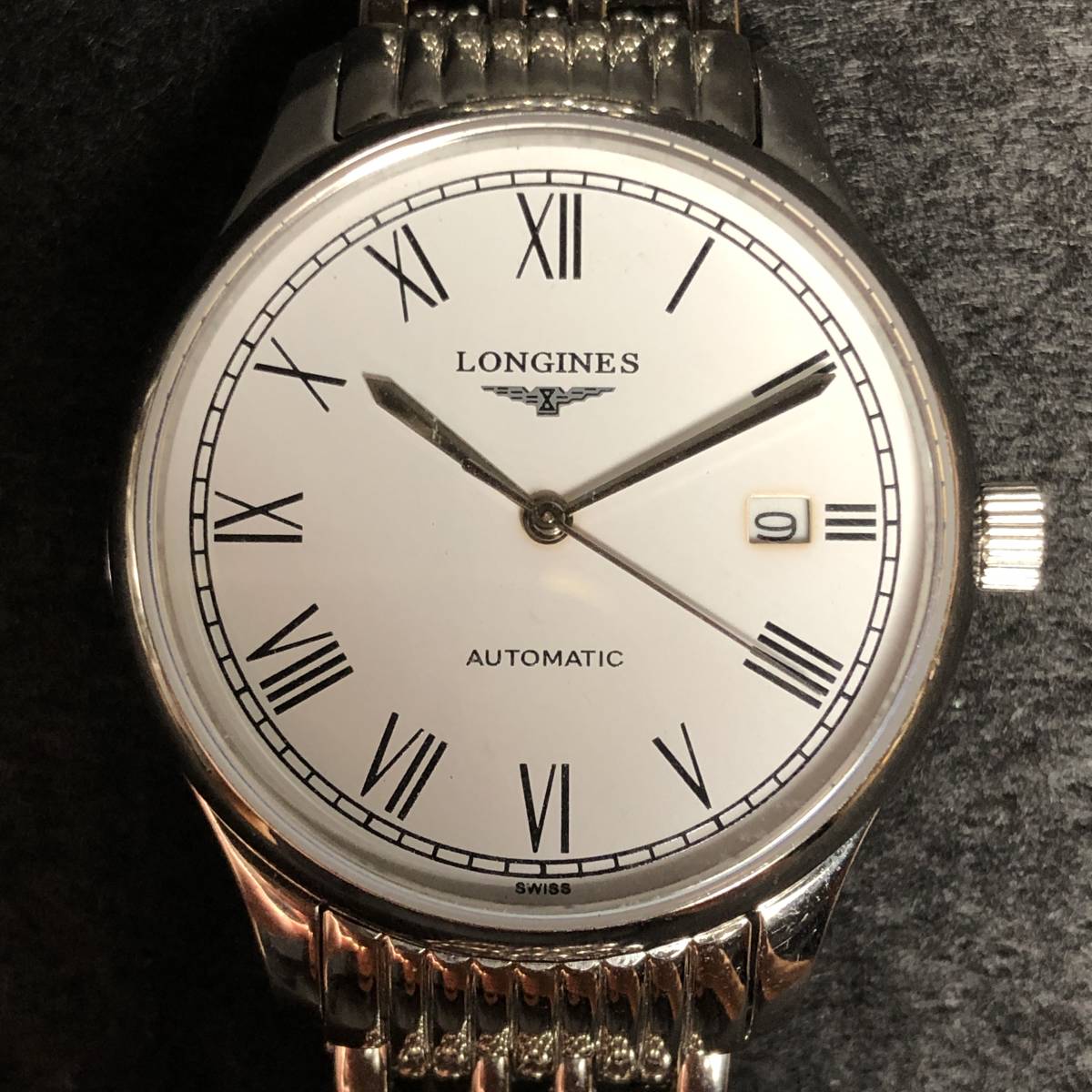 【傷や汚れあり】1円〜 LONGINES ロンジン MASTER COLLECTION マスターコレクション 腕時計 クロノグラフ 白文字盤 裏スケ メンズ 定番 L25184 ...