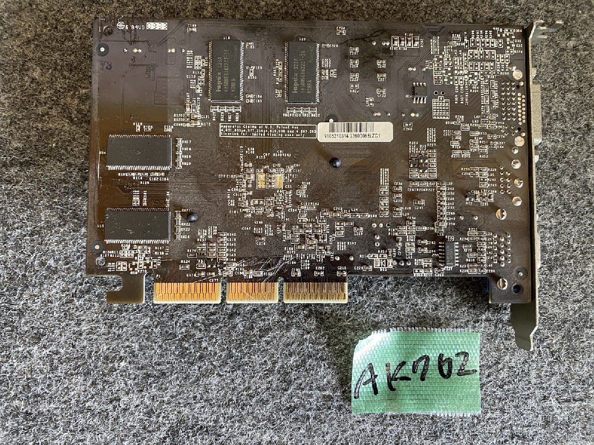 【やや傷や汚れあり】【送ネコポス250円】AOpen FX5600-DVC256 GeForce FX 5600 256MB搭載AGP ...
