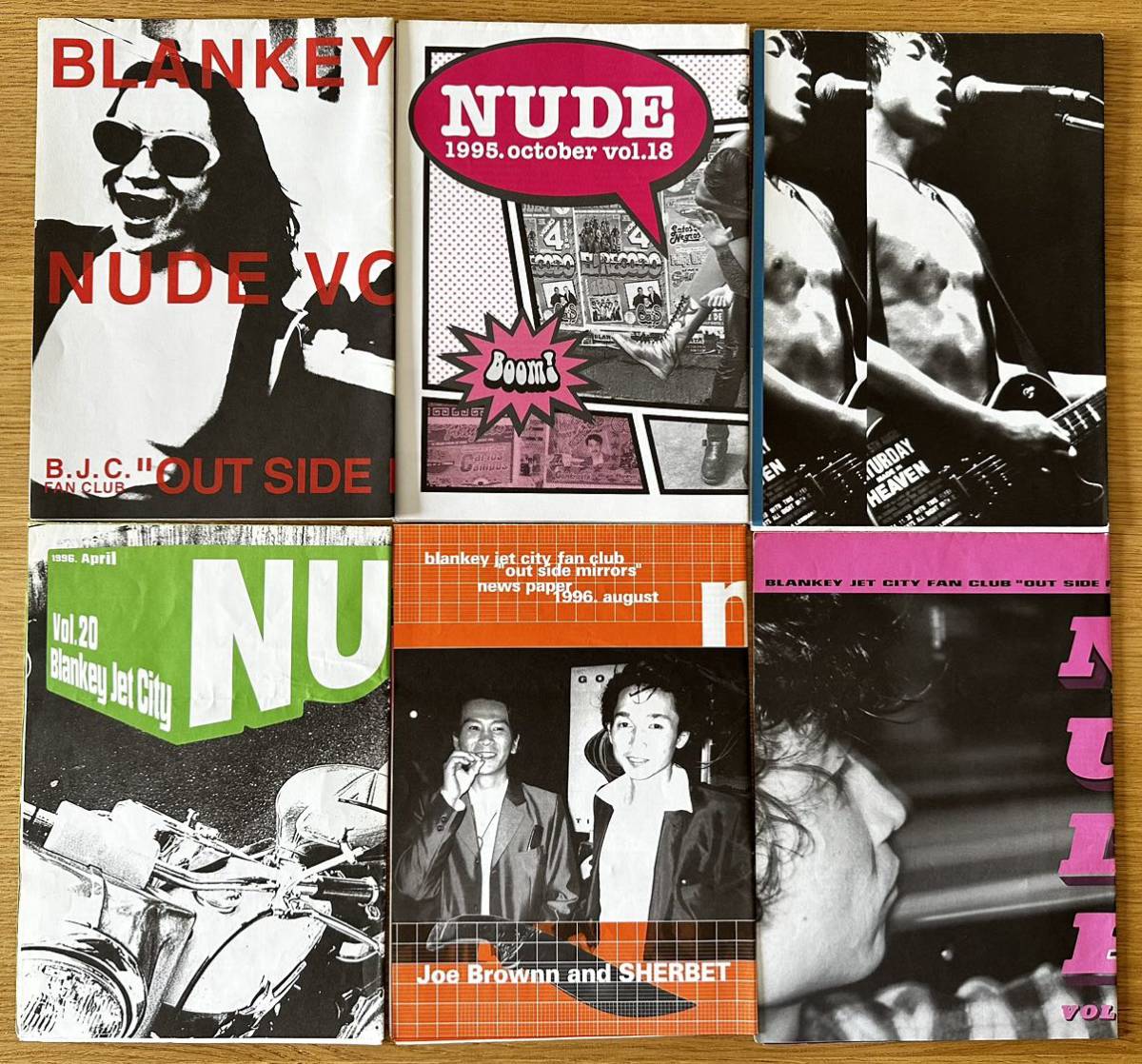 【やや傷や汚れあり】blankey Jet City ファンクラブ 会報誌 Nude 13冊 ブランキージェットシティ 浅井健一 照井利幸