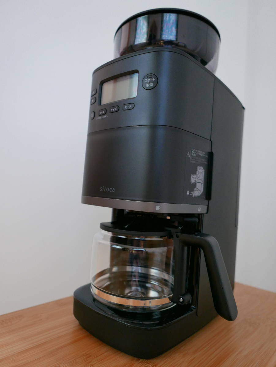 【目立った傷や汚れなし】数回利用のみ シロカ siroca コーン式全自動 コーヒーメーカー カフェばこPRO SC-CF251 SC-C251の落札情報詳細 - Yahoo!オークション落札 ...