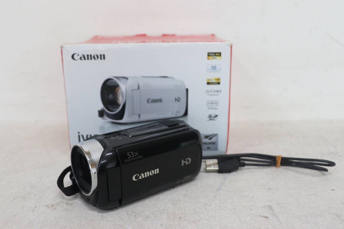 【やや傷や汚れあり】Y06/332 箱付 Canon デジタルビデオカメラ iVIS HF R42 memory/SD 2013年製 動作確認済みの落札情報詳細 - ヤフオク落札価格検索 オークフリー