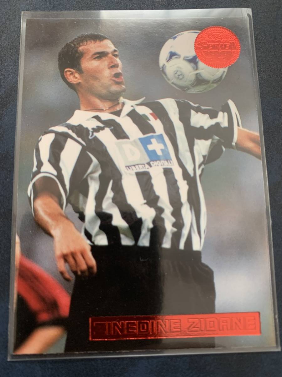 【目立った傷や汚れなし】Merlin serie A 1999 Soccer Zinedine Zidane Red Ruby Parallel /100 マーリン セリエA 1999 ...