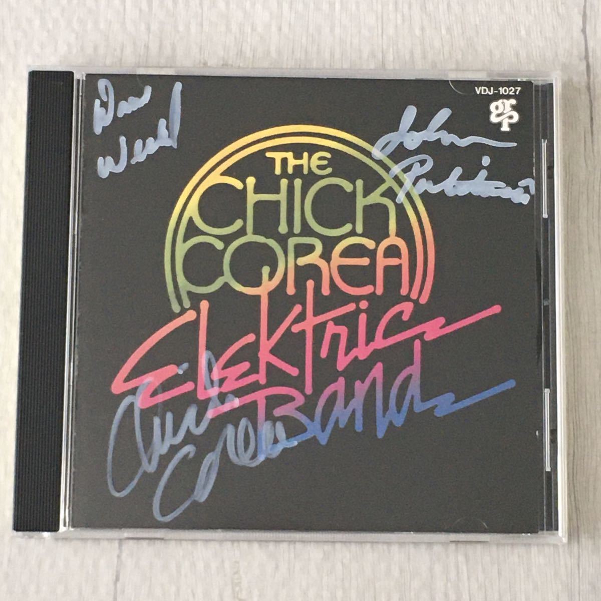 【目立った傷や汚れなし】直筆サイン入りジャズCD Chick Corea “The Chick Corea Elektric Band ...